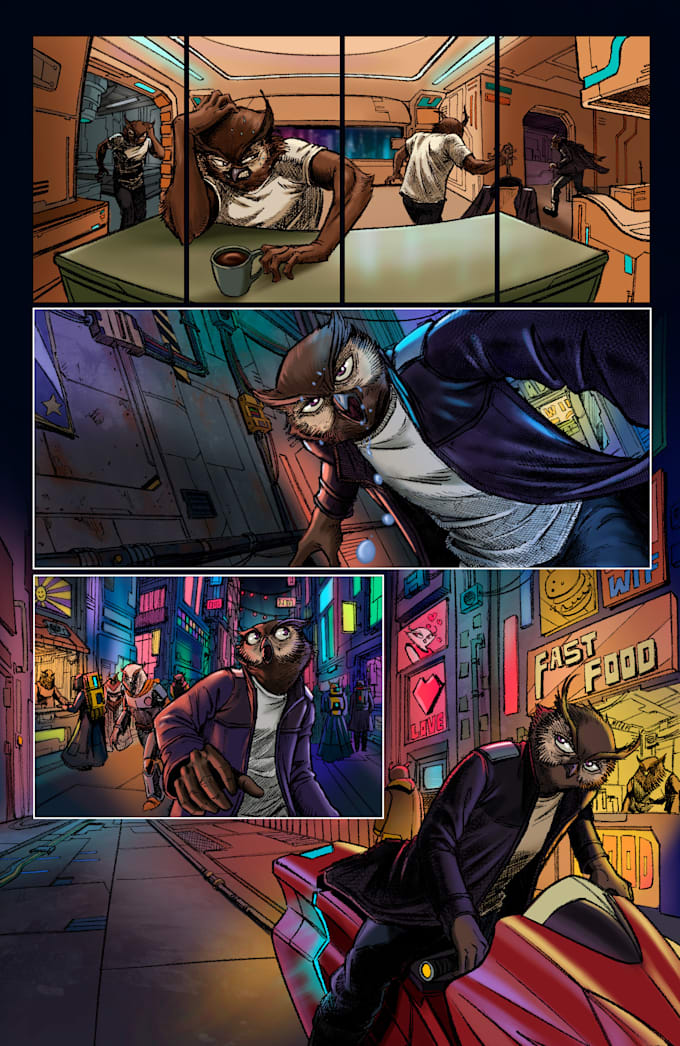 Create your comic book or a comic page in high quality by Amlaith | Fiverr