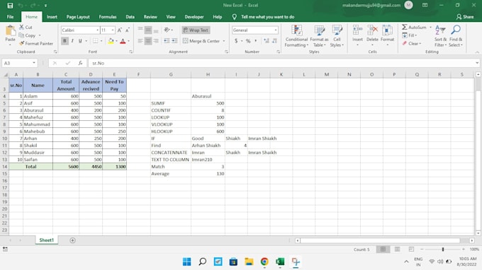 Do everthing in excel in any level by Muddasir8698 | Fiverr