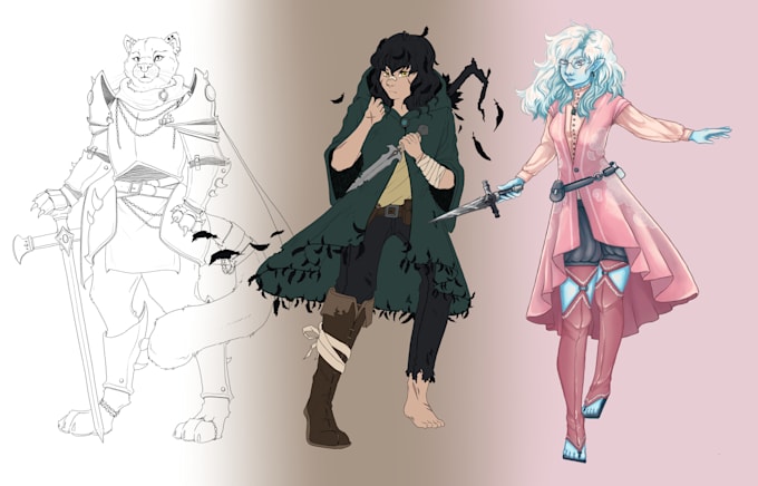 Design and illustrate your dnd, ttrpg, or video game character by ...