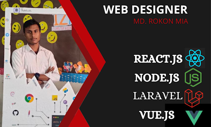 Mern And Laravel Full Stack Web Developers Can Create Any Type Of Website Full By Mdrokonmia