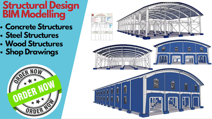 Design any complex concrete and steel structure perfectly by Engnmaryam ...