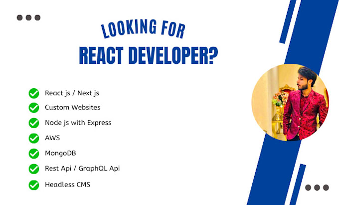 Be your mern stack or react js full stack web developer by Faizanmalyk | Fiverr