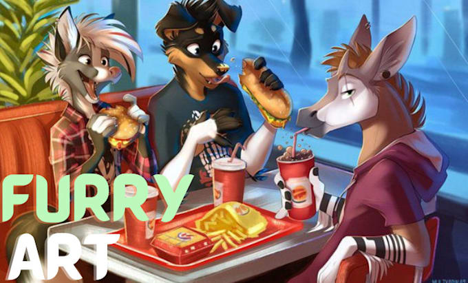 Draw your animal furry, fursona or character design illustration by ...