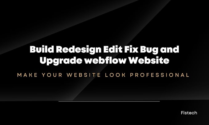 Fix bugs and upgrade webflow website webflow developer, design webflow by Fistech80 | Fiverr