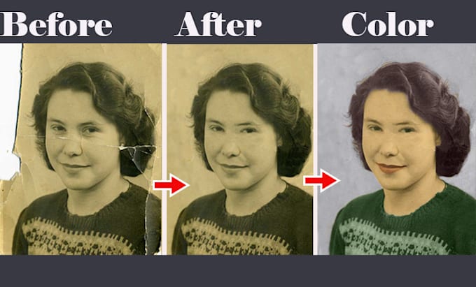 Restoration , colorize , repair and fix your old and blurry photos by ...