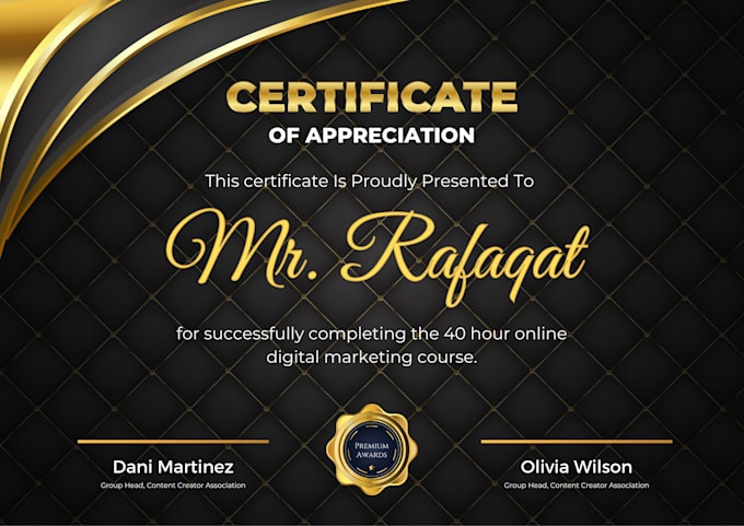 Design any certificate, invitation or postcard by Mianrafaqat841 | Fiverr