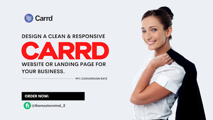Design a professional carrd website or carrd landing page by ...