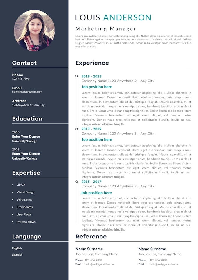 Make professional resume design or modern cv template by Syedaqumaiza17 ...