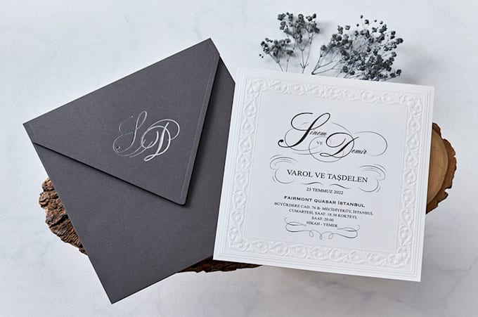 Design your dream invitation by Saradesignn | Fiverr