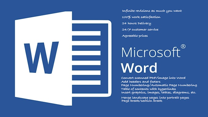 Professionally create, edit, design and type word documents by Hashir ...