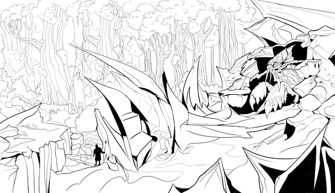 Create beautiful line art illustration from your reference by Mariikar ...