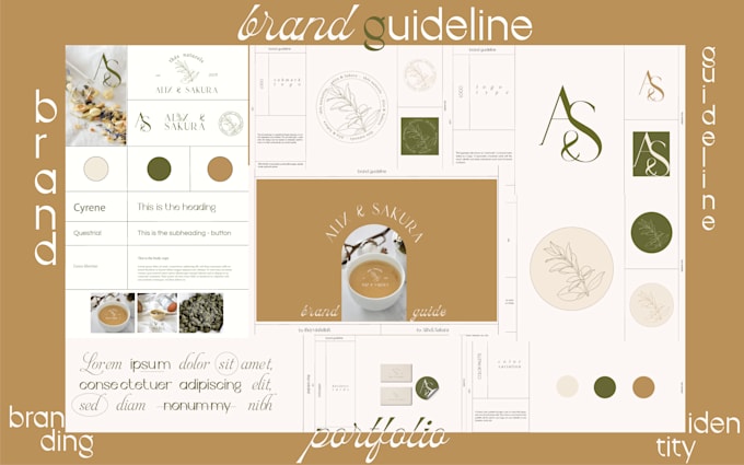 Design a professional elegant brand identity and guideline by ...