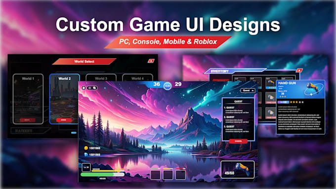 Design perfect game ui, gui, hud for consoles, pc and mobile by ...