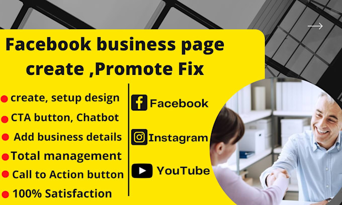 Create, design and promote facebook business page by Fatemajohura | Fiverr