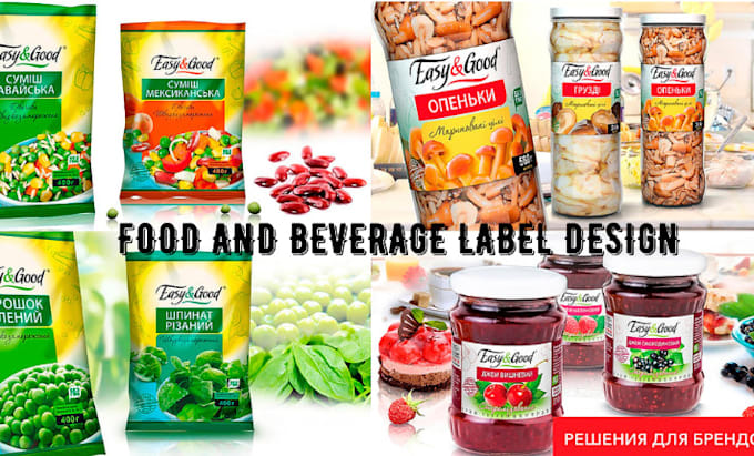 Do a professional and an eye catching food and beverages label design ...