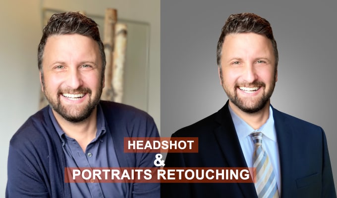 Do headshot retouch, portrait, skin, face photoshop editing by ...