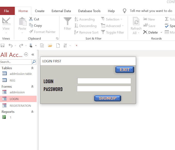 Create a ms database by Tahirali337 | Fiverr