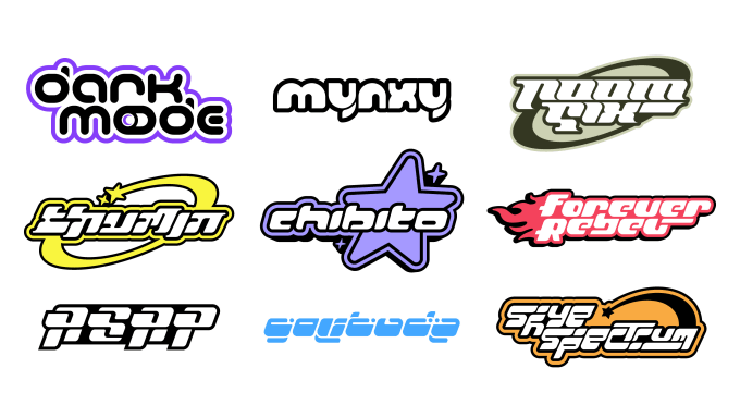 Make Y2k Or Streetwear Logo Design For Your Brand By Meeletc Fiverr