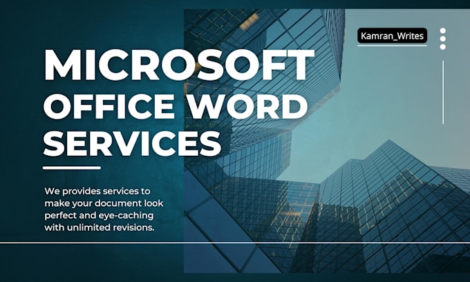 Format, edit, and design your microsoft word documents by Kamran_writes ...