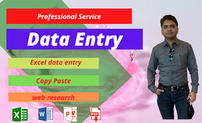 Do professional excel data entry, web research job by Ahmedalauddi109 | Fiverr