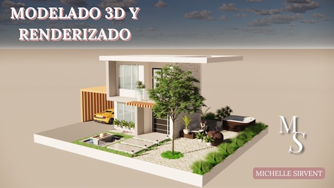 Make your architectural 3d models, image and video rendering by Michellevsk | Fiverr