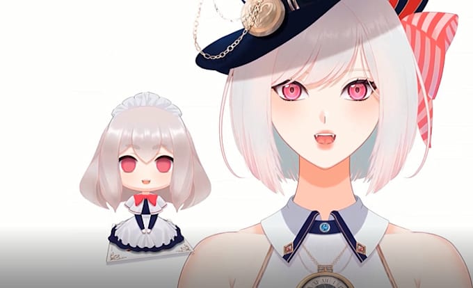 Draw and rig live2d vtuber anime model for facerig, streaming by Jay ...