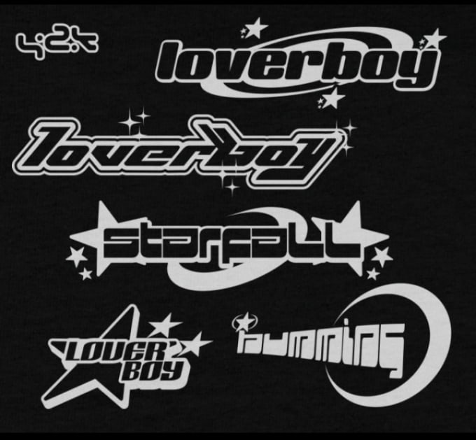 Design Custom Clothing Brand Y2k Logo By Anabia041 Fiverr