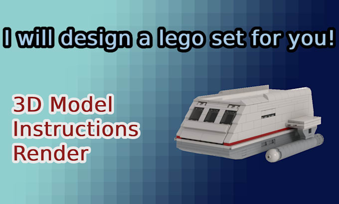Design a lego model and create 3d model with instructions by Obiblock ...