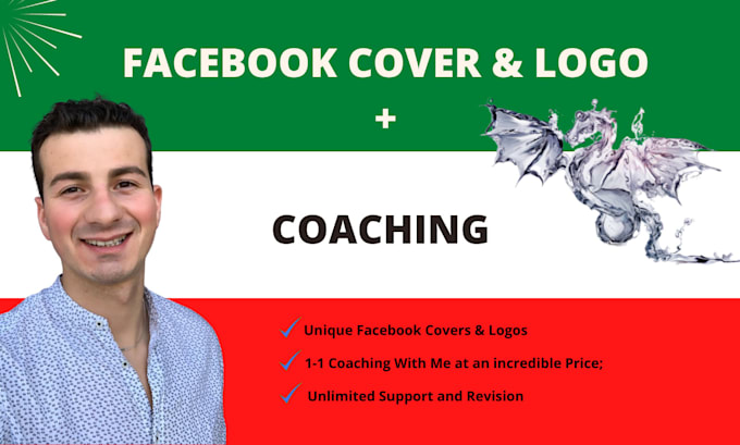 Create an incredible eye catching facebook cover and a business logo by ...