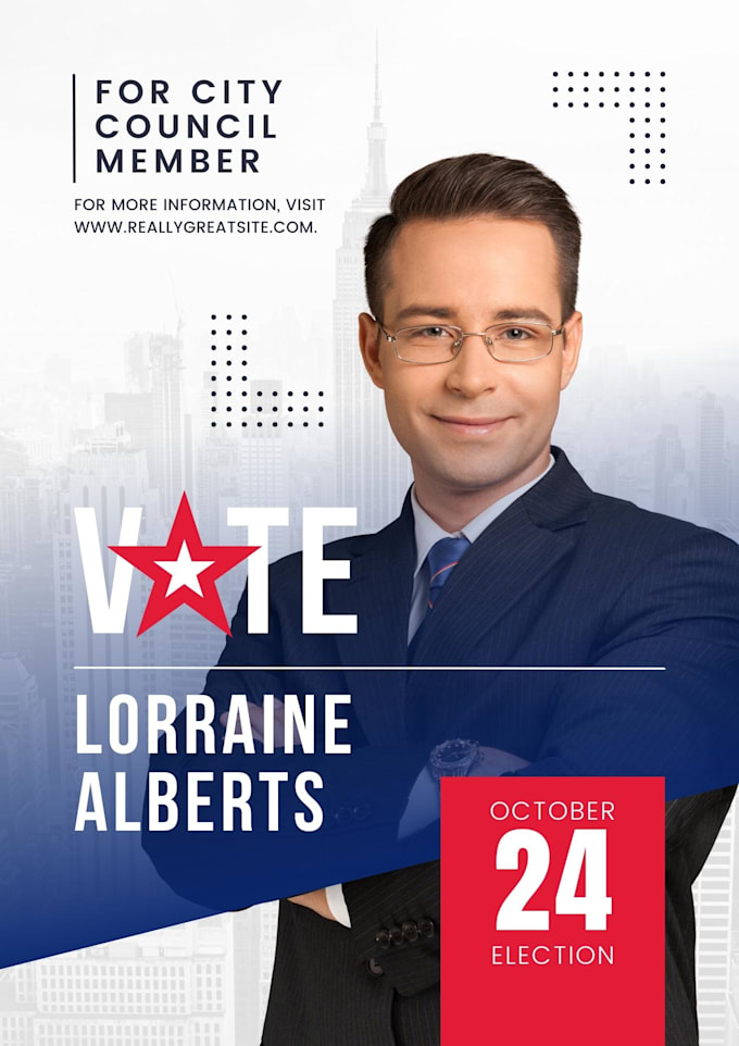 Make political campaign flyer, poster, or sign by Kumaildesigner1 | Fiverr