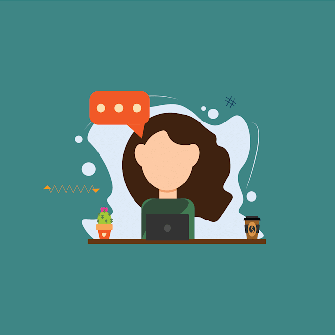 Create a flat vector illustration by Alljawharah1 | Fiverr