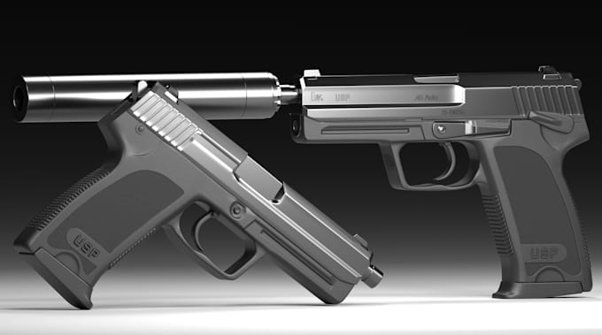 Create 3d weapons and attachments, prop modelling and texturing by ...