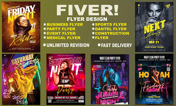 Design an awesome animation motion flyer poster for event, party or ...