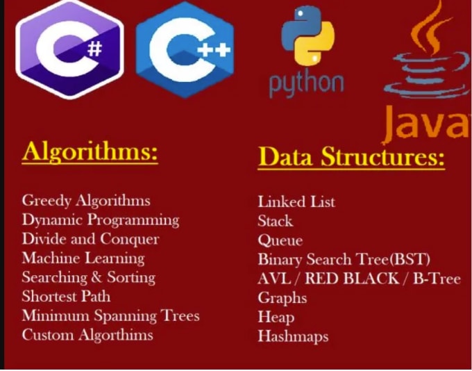 Solve Any Problem Related To Data Structures And Algorithms In Java C Cpp Python By Ayushd15