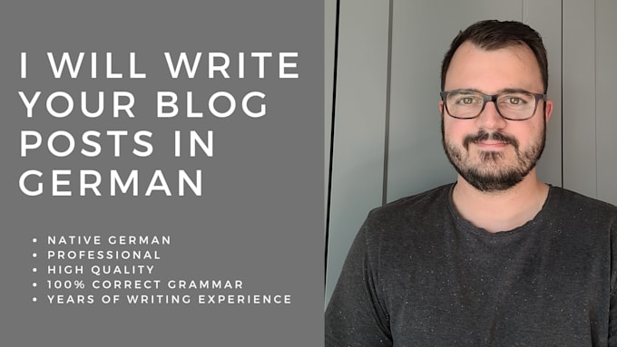 Write your blog post in german by Endless_inkwell | Fiverr