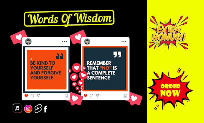 Design custom motivation and wisdom quote for instagram by Aley128 | Fiverr