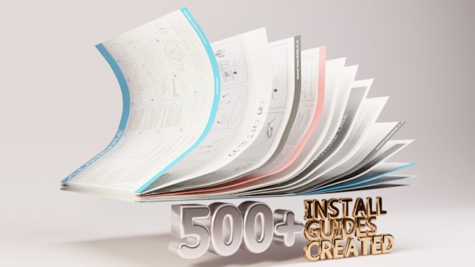 Create illustrated product instruction install guides by Ooopdoop | Fiverr