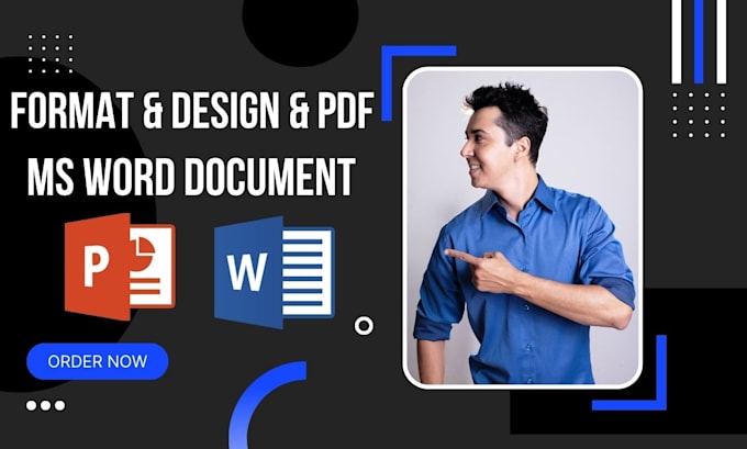 Do, edit, format, design, and type , ms word documents by Kskashif | Fiverr