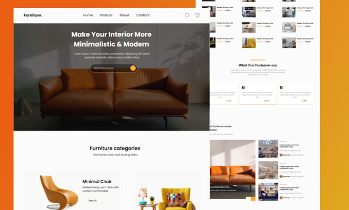 Design modern ui ux website design in xd or figma