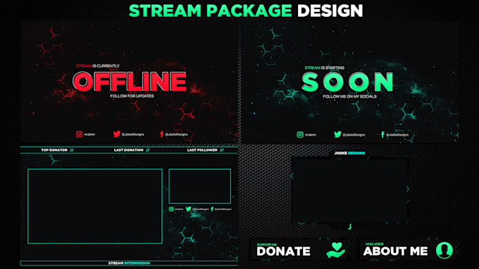 Design stream overlay, for your stream by Josketheman | Fiverr