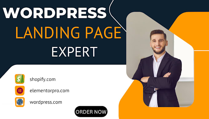 Build wordpress landing page, landing page design using elementor pro by Hollywash | Fiverr