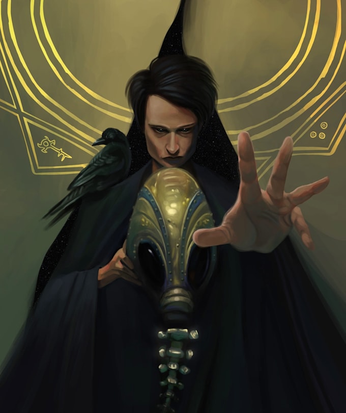 Create your fantasy character digital art by Viktorfriar | Fiverr