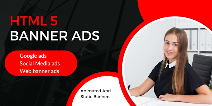 Design animated and static banner ads by Udayamali | Fiverr