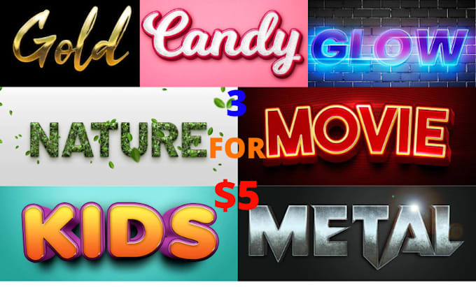 Create cool text effects by Joshuamariadas | Fiverr