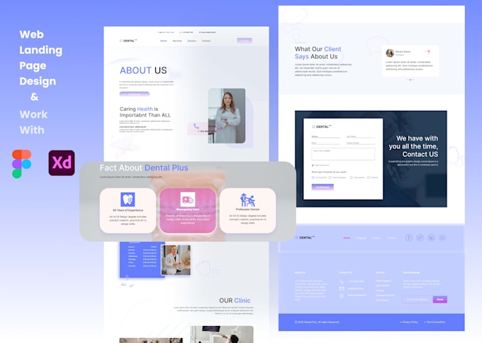 Create professional figma xd ui design for your website by Risha68 | Fiverr