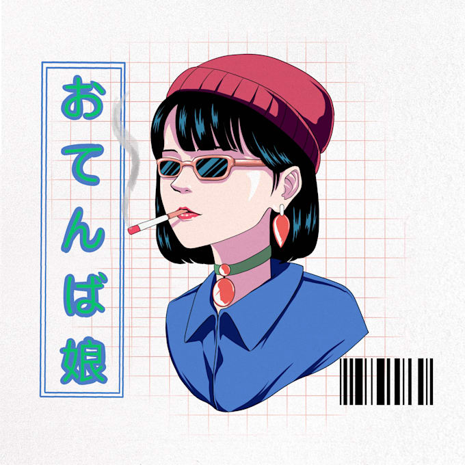 Create japan retro vintage artwork by Stargodstudio | Fiverr