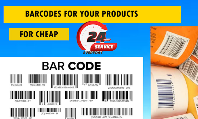 Create Bar Codes For Your Products In Low Price By Ayeshajahang435 Fiverr