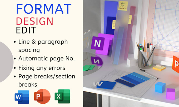 Design, format and edit all kind of documents in microsoft word by Shahrukh_rana | Fiverr