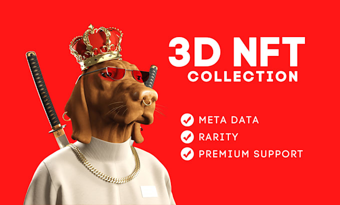 Design professional 1k,5k,10k 3d nft art collection by Crishshan | Fiverr