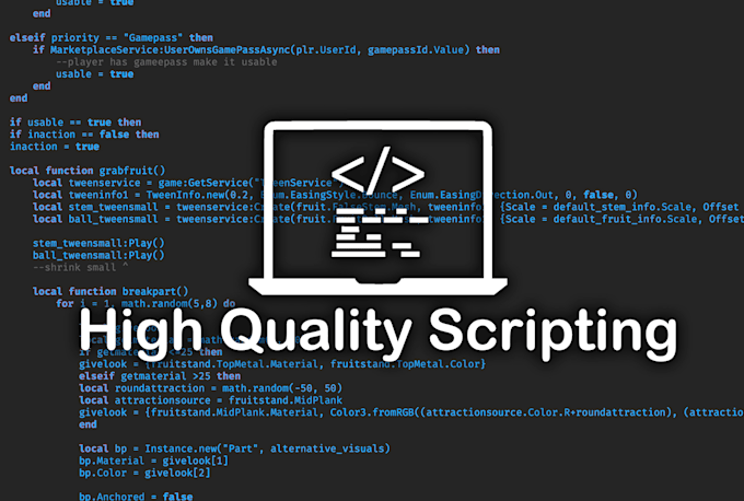 Create quality roblox scripts for you by Iikingxlii | Fiverr